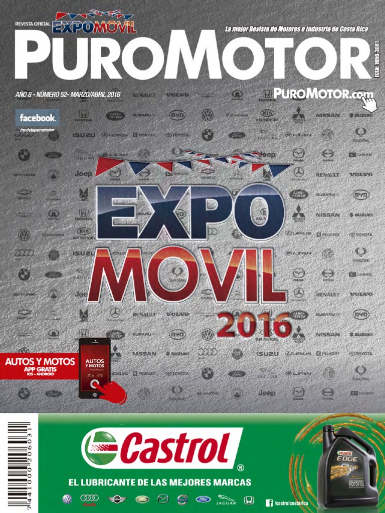 Revista Puro Motor Expomovil 2016 | PDF | Periódico Y Revista