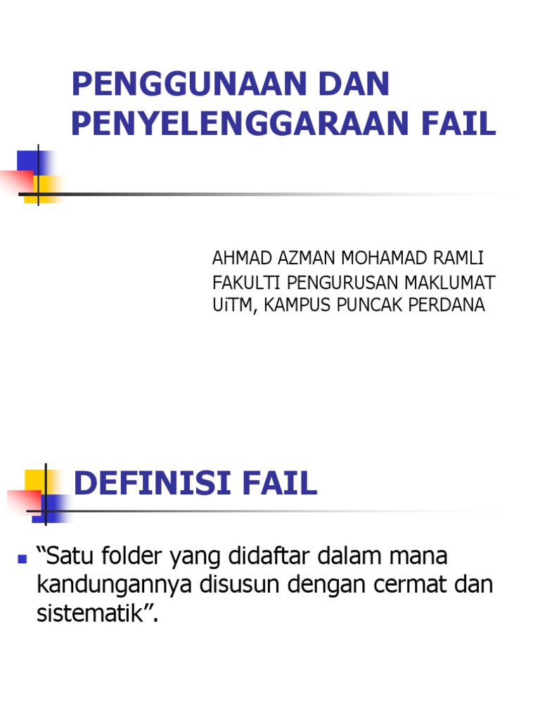 Tatacara Pengurusan Fail Kerajaan | PDF
