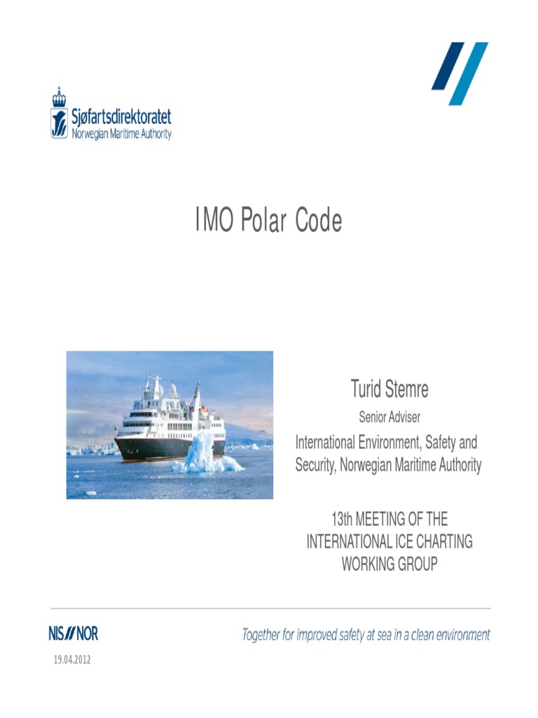 IMO Polar Code | PDF | Water Transport | Transport