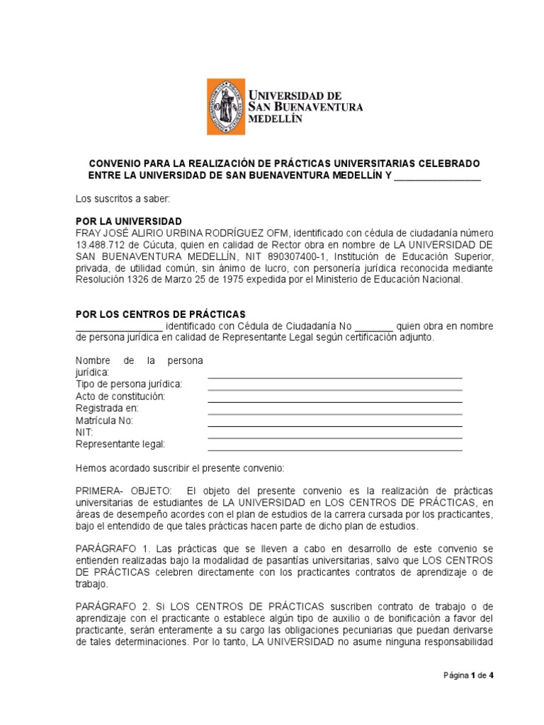 Convenio de Prácticas | Universidad | Gobierno | Prueba gratuita de 30 ...