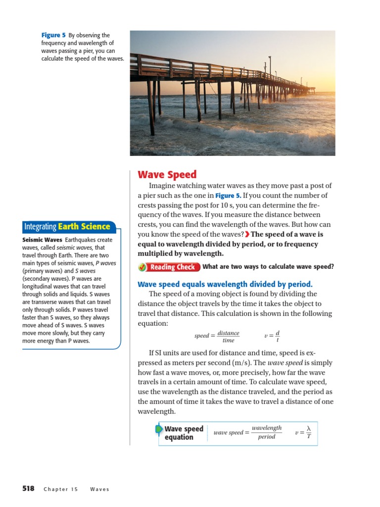 Calculating Wave Speed in Physics | PDF | Social Science | Science ...
