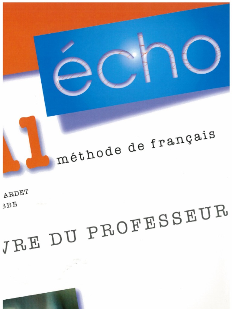 Écho A1 - Livre Du Professeur | PDF