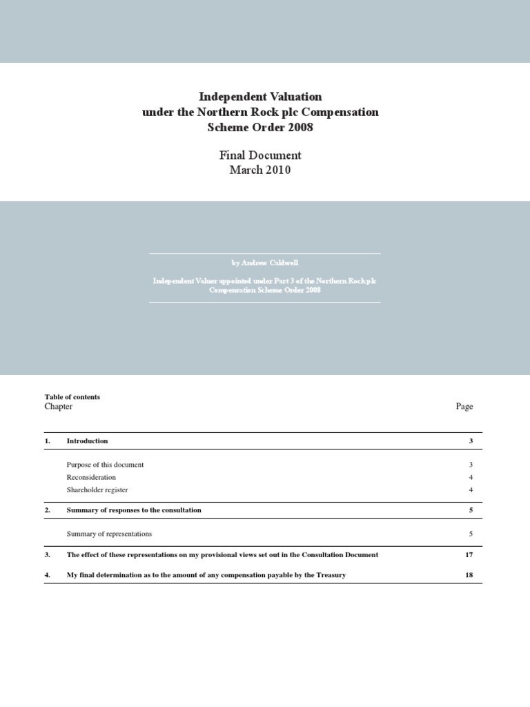 Northern Rock 2 | PDF | Northern Rock | Valuation (Finance)