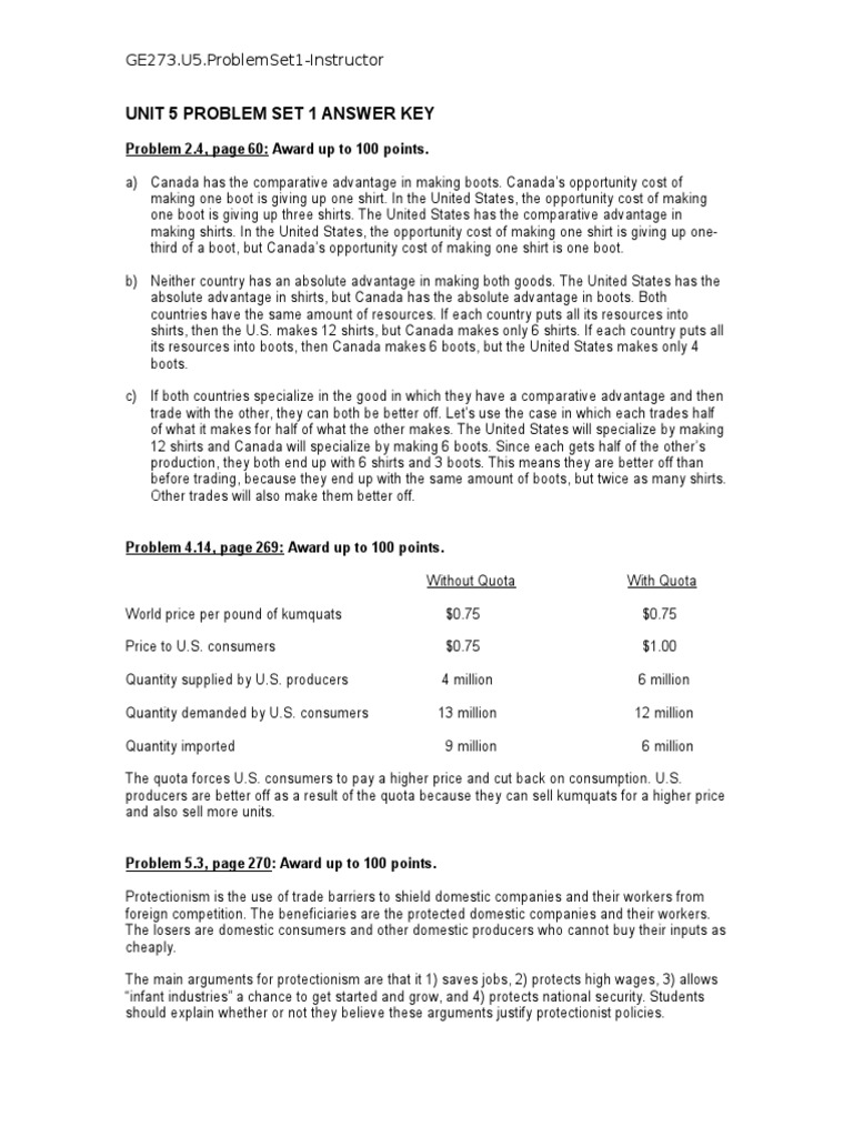 Unit 5 Problem Set 1 Answer Key: Ge273.U5.Problemset1-Instructor | PDF ...