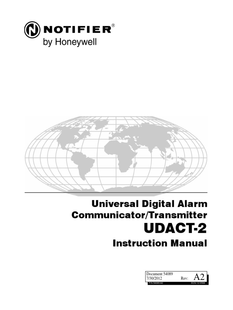 Udact-2: Universal Digital Alarm Communicator/Transmitter Instruction ...