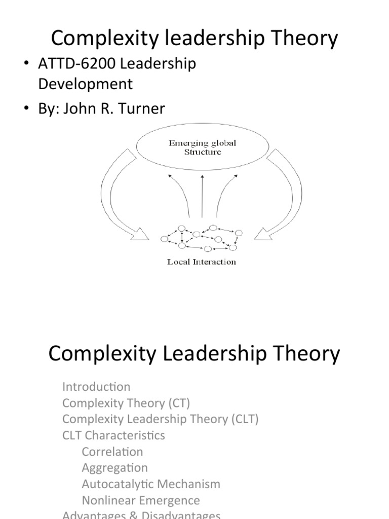 Complex Leader Theory | PDF | Emergence | Science
