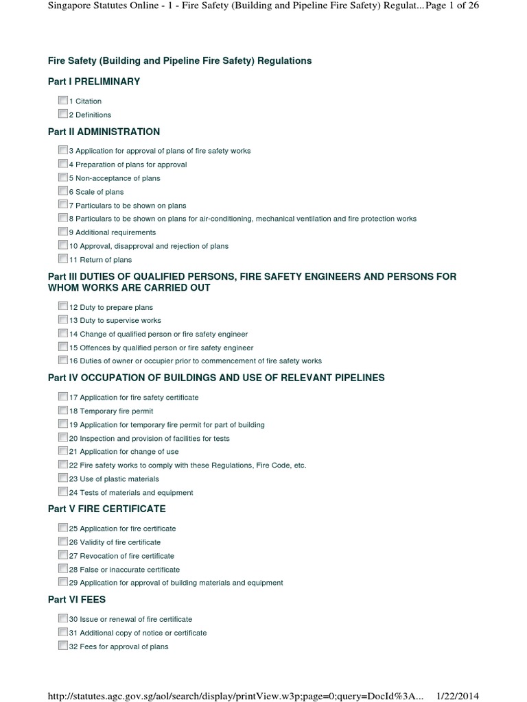 Fire Safety Act - Singapore | Download Free PDF | Fire Safety | Wall