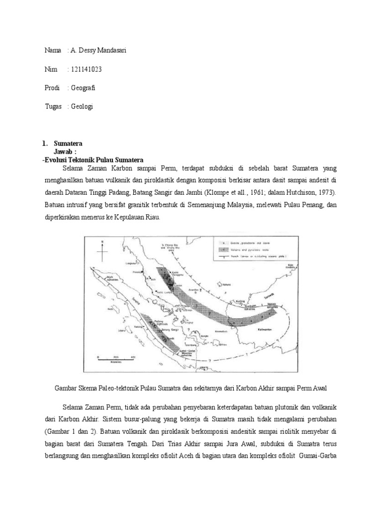 Evolusi Tektonik dan Struktur Cekungan Sumatera Utara, Sumatera Tengah ...