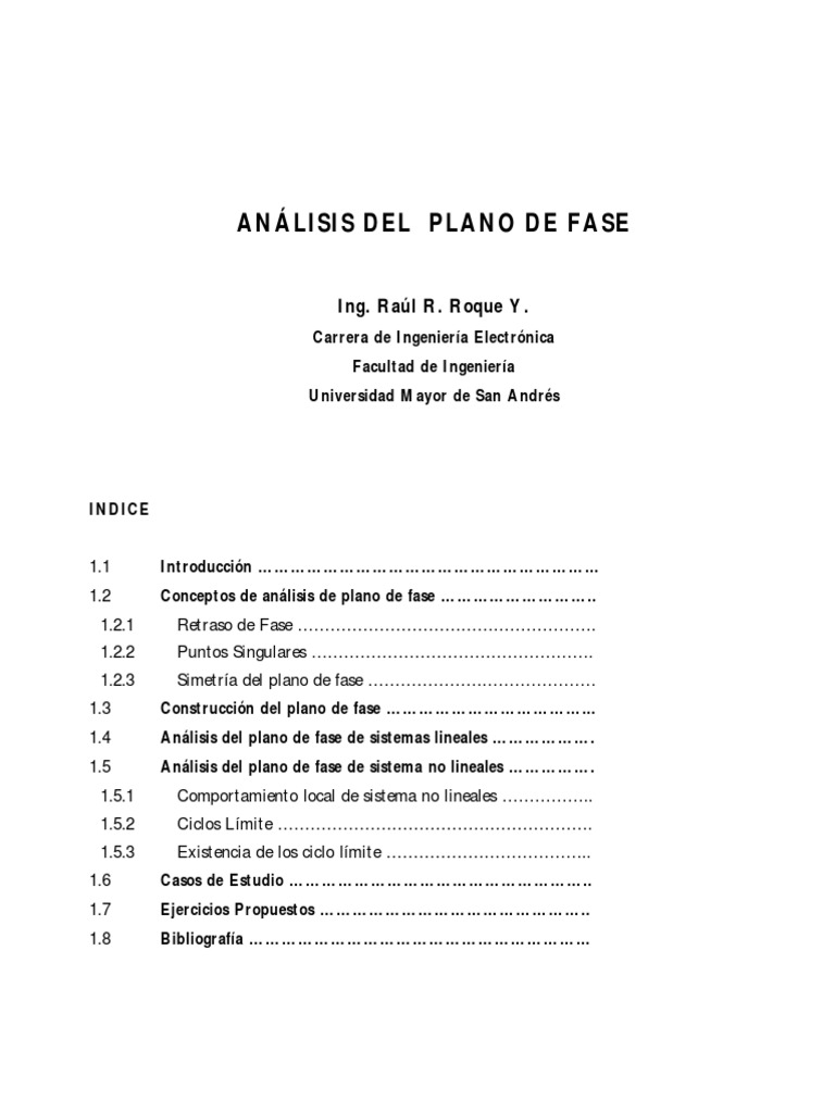 Análisis Del Plano de Fase | PDF | Valores propios y vectores propios ...