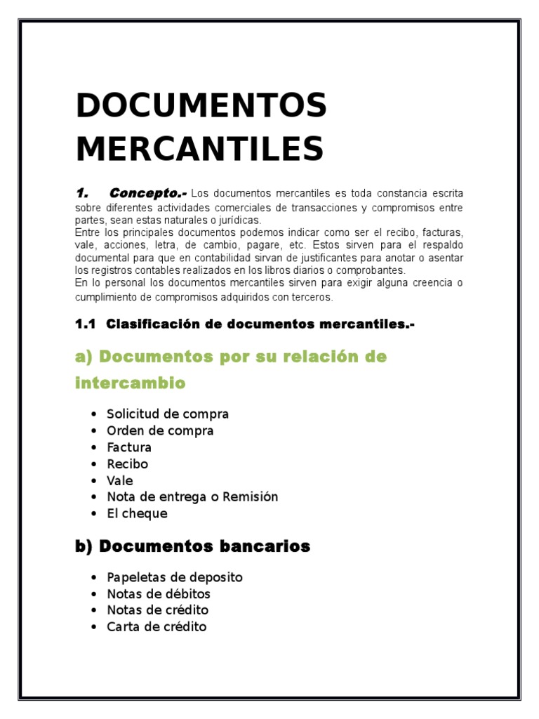 Documentos Mercantiles Umss EDITADO FINAL | PDF | Carta de crédito | Cheque