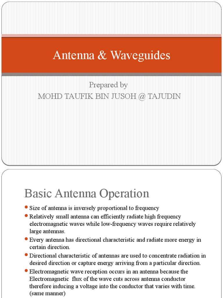 Antenna & Wave Guides | PDF | Nature | Antenna (Radio)