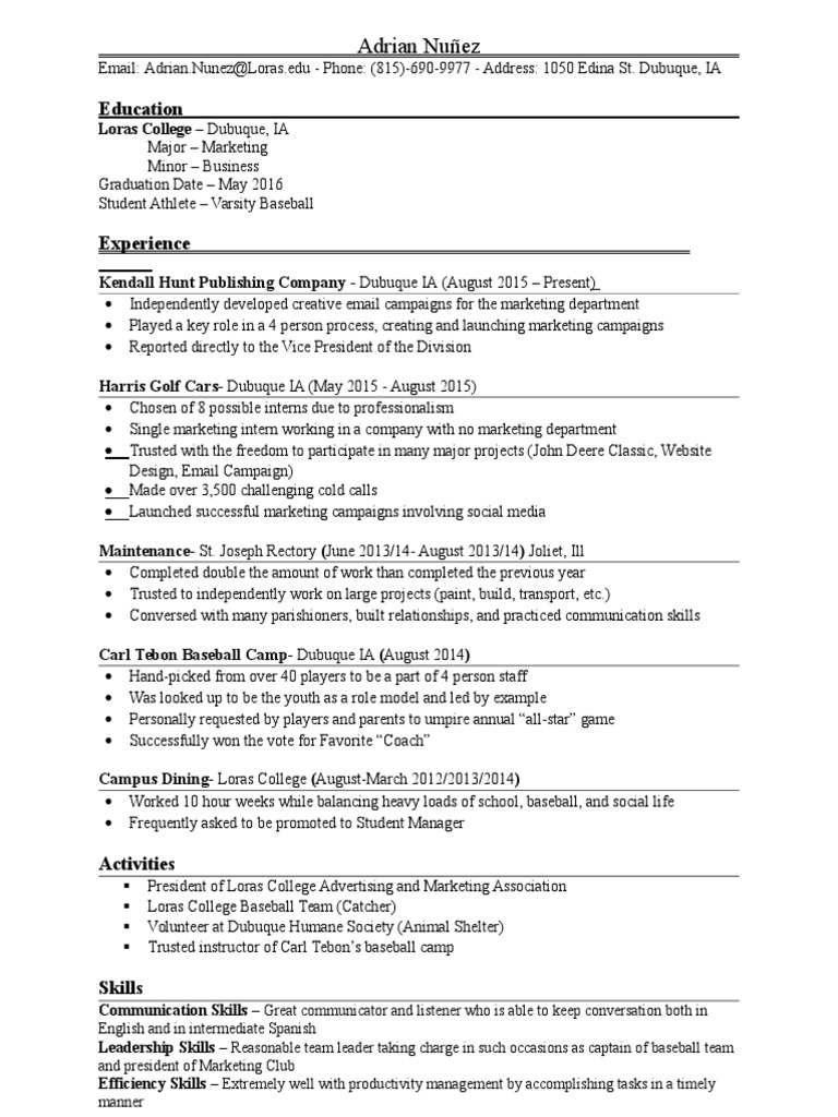 Adrian Resume | PDF