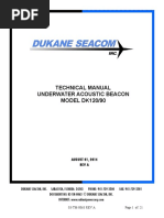 Technical Manual Underwater Acoustic Beacon Model DK120 - 90 | PDF ...