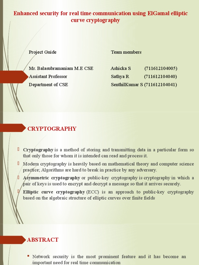 Elliptic Curve Cryptography An Enhanced Security | PDF | Cryptography ...