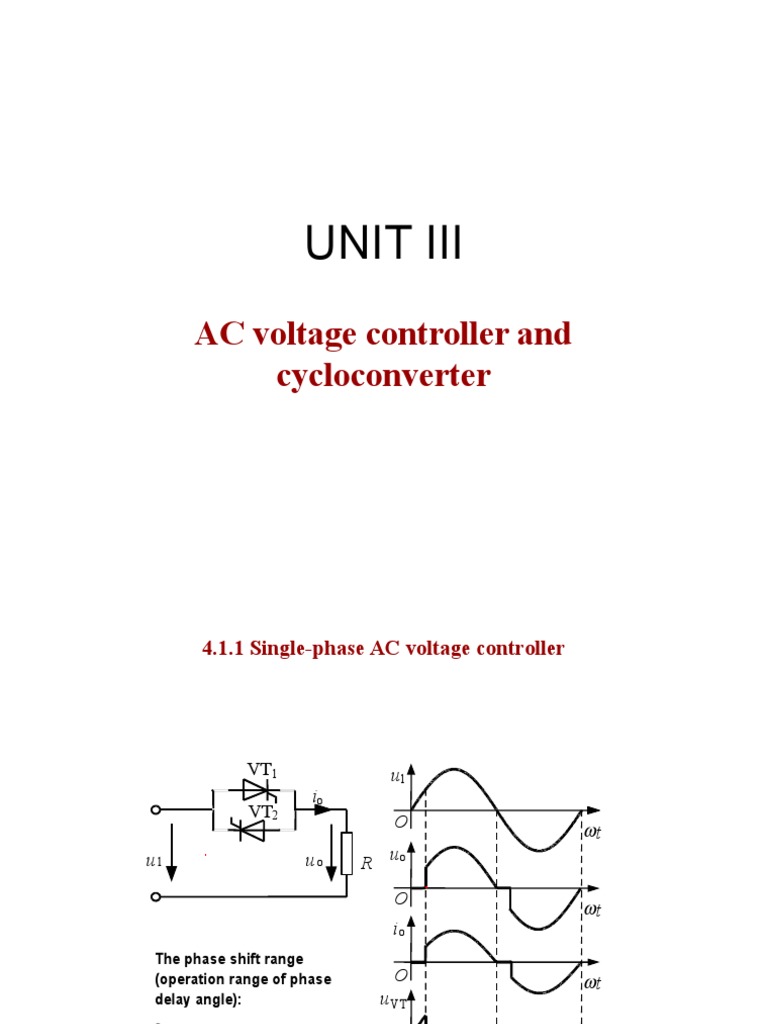 Power Electronics Unit V | PDF | Power Electronics | Electromagnetism