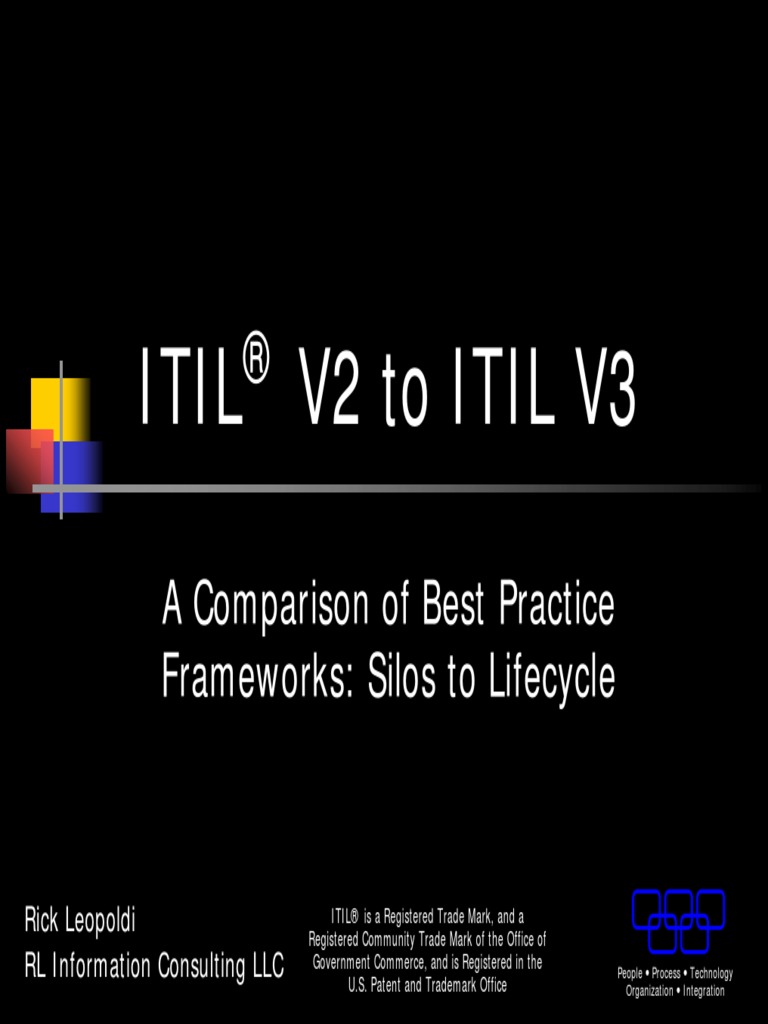 ITIL V2 To V3 Comparison | Download Free PDF | Itil | Accountability