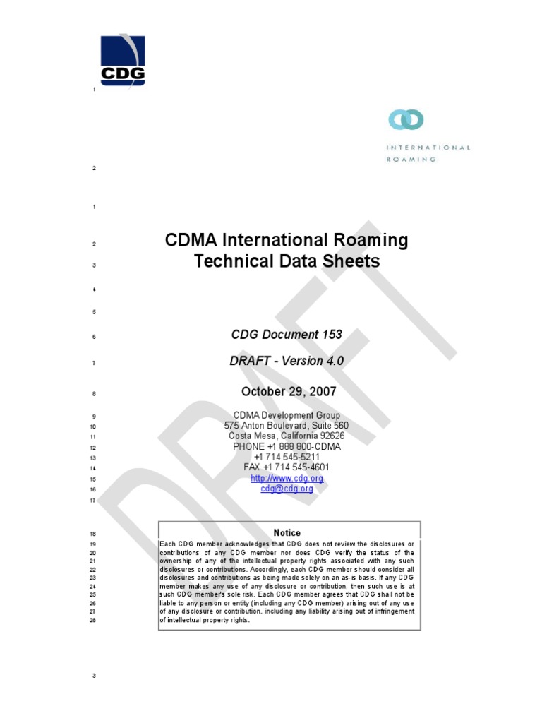 CDG IRT Coverage Exchange Requirements | PDF | Geographic Information ...