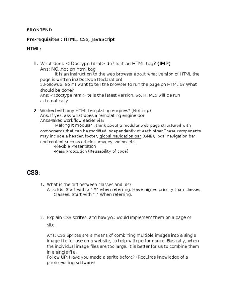 What Does Do? Is It An HTML Tag? (IMP) | PDF | Ajax (Programming) | Web ...