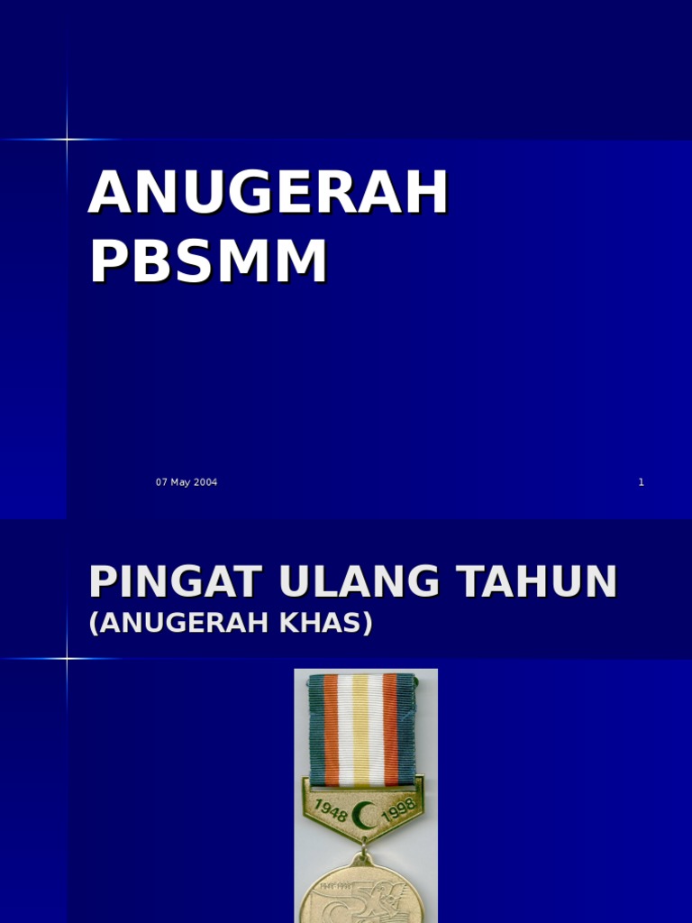Anugerah PBSMM | PDF