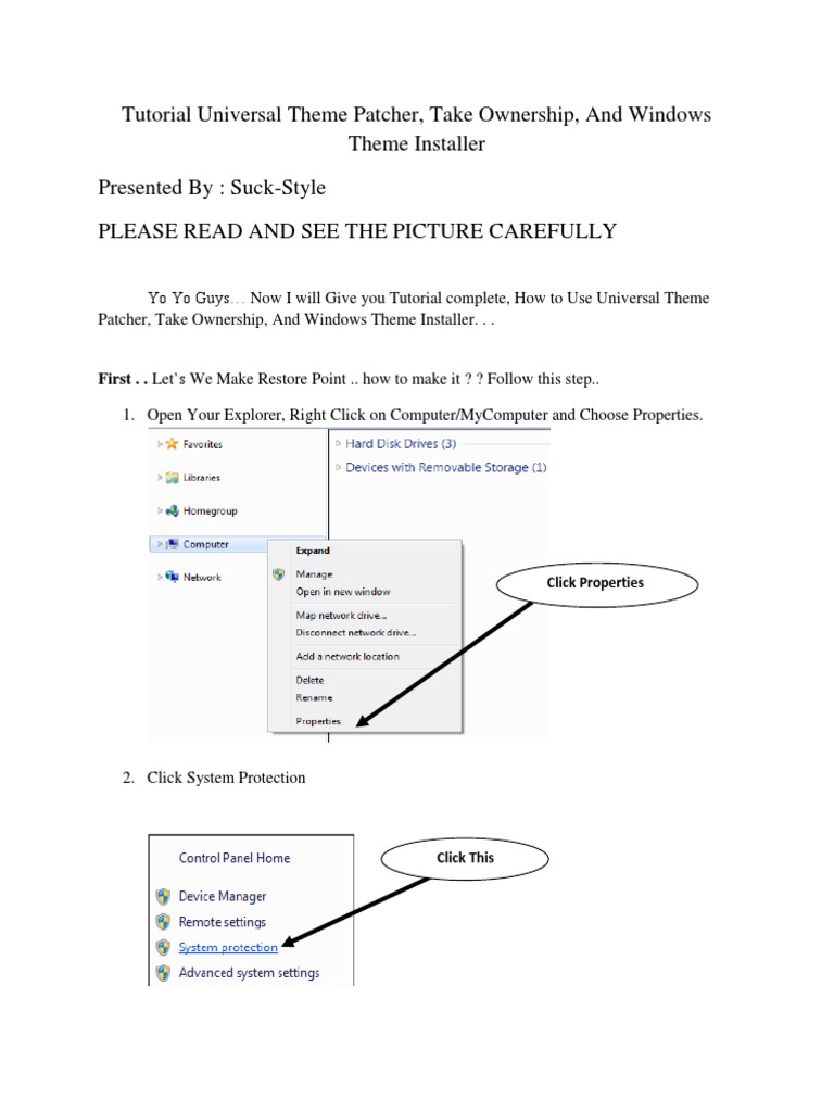 Tutorial Patch Theme | PDF | Microsoft Windows | Installation (Computer Programs)