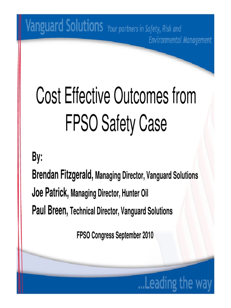 FPSO Safety Case | PDF | Safety | Risk