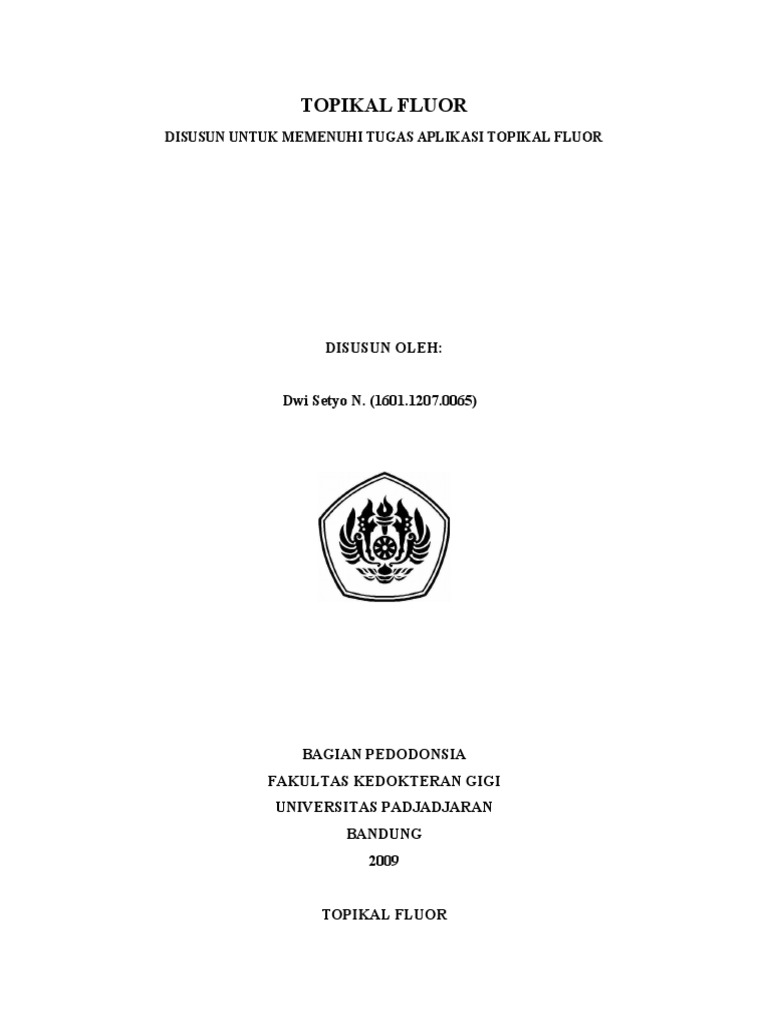 Aplikasi Topikal Fluor untuk Anak-anak | PDF | Sains & Matematika