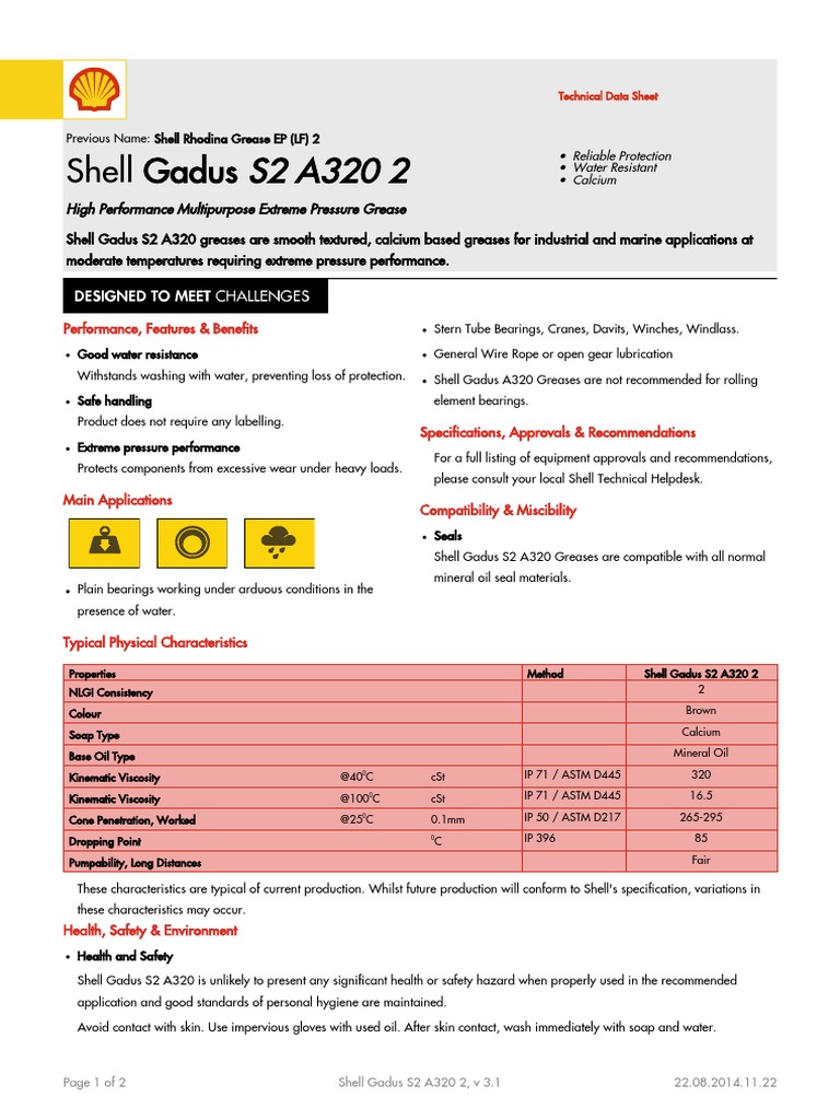GPCDOC_GTDS_Shell_Gadus_S2_A320_2_(en)_TDS.pdf | Liquids | Chemistry ...