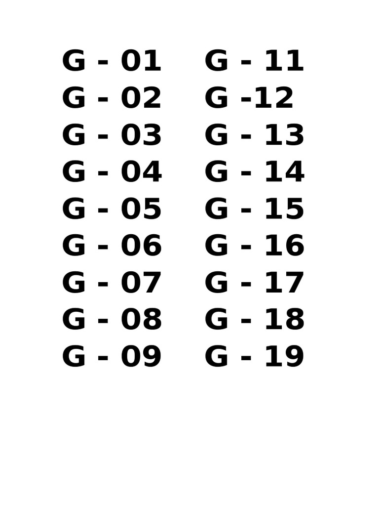 Glass Numbering | PDF