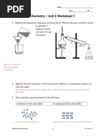 04 Worksheet 1 Separating Mixtures | PDF | Mixture | Chemical Substances