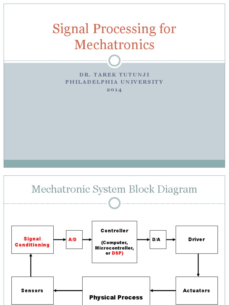 Signal Processing For Mechatronics | PDF | Amplifier | Analog To Digital Converter