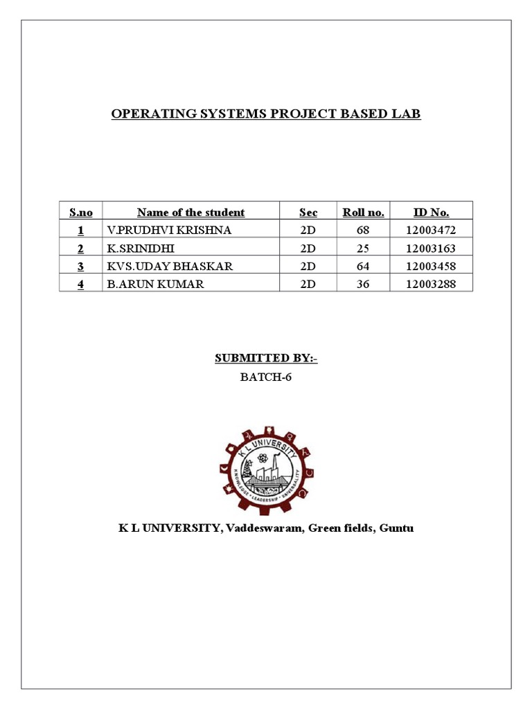 OS PROJECT CPU SCHEDULING ALGORITHMS | PDF | Scheduling (Computing) | Process (Computing)