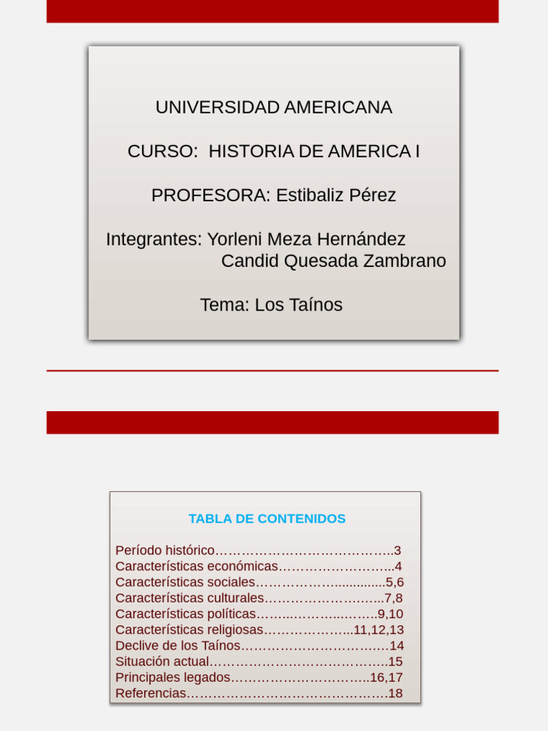 Cultura y legado de los Taínos | PDF | Américas