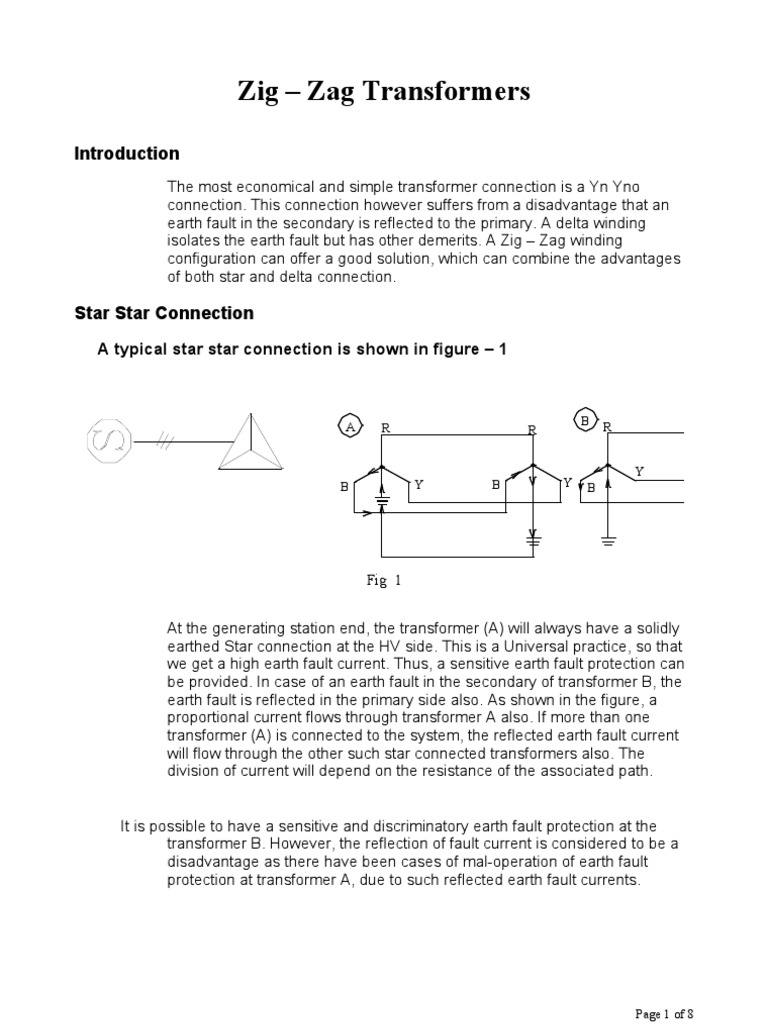 Zig Zag Transformers | PDF | Transformer | Capacitor
