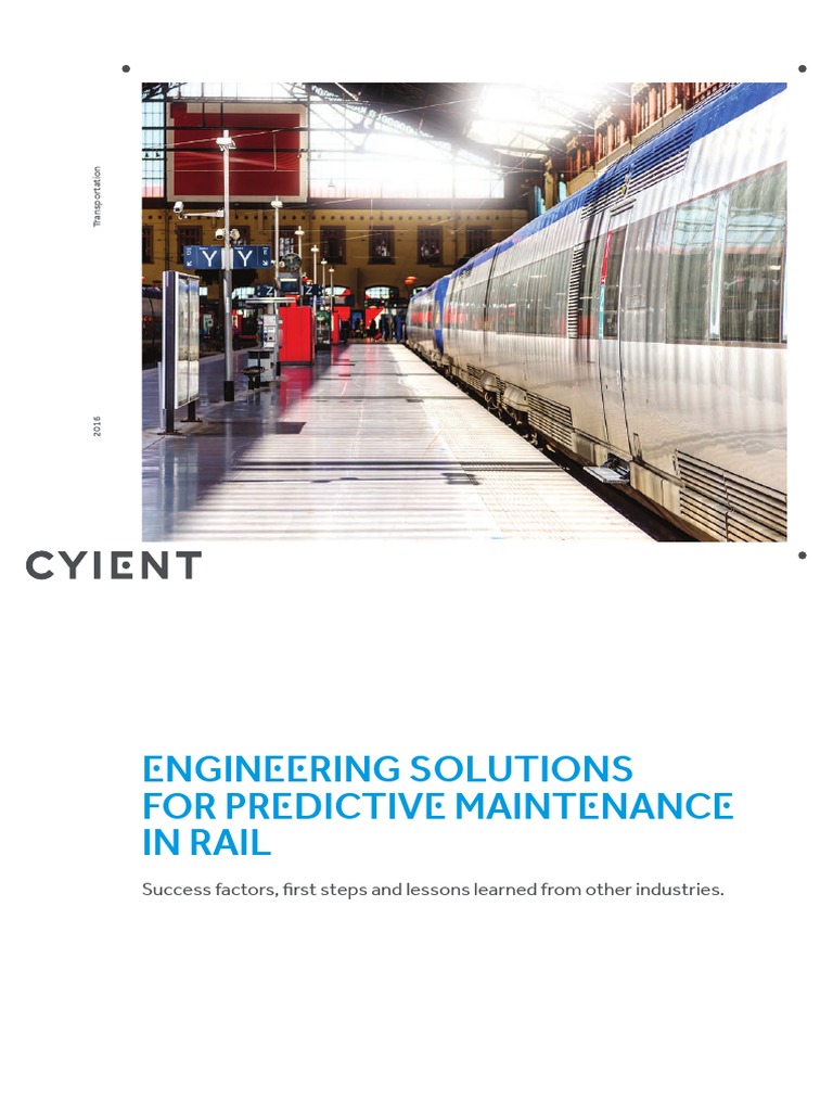 Predictive Maintenance In Rail Download Free Pdf Rail Transport