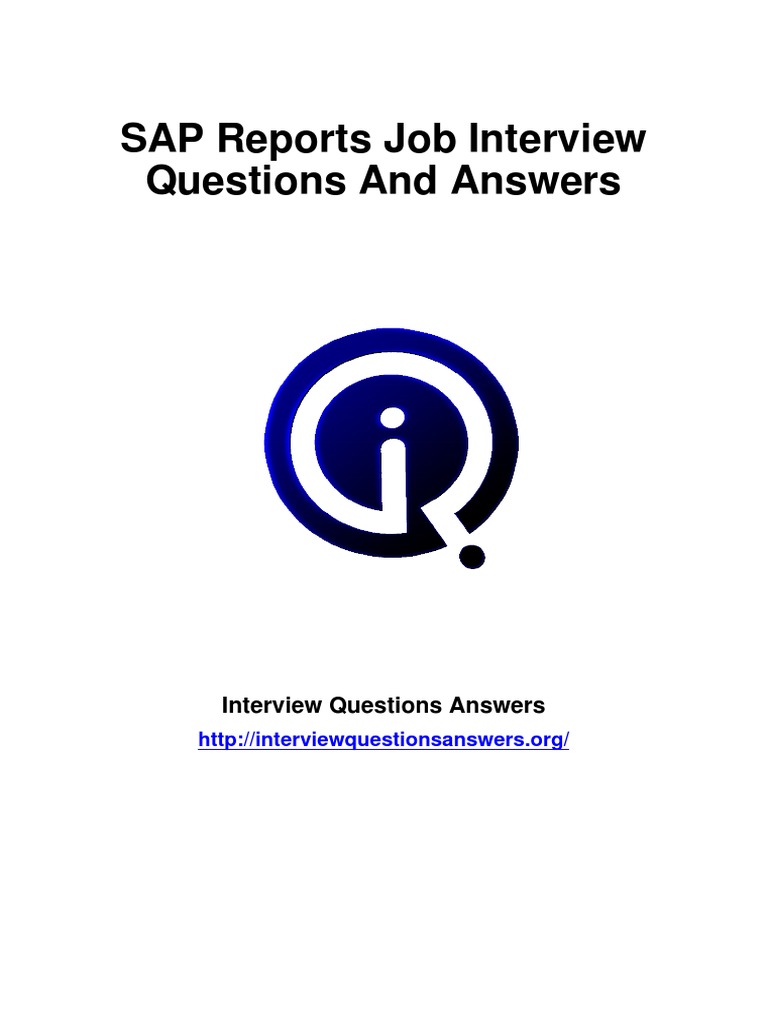 SAP Reports Interview Questions Answers Guide | PDF | Control Flow | Subroutine