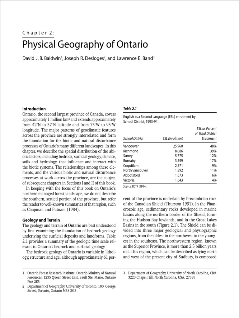 Physical Geography of Ontario | PDF | Precipitation | Soil