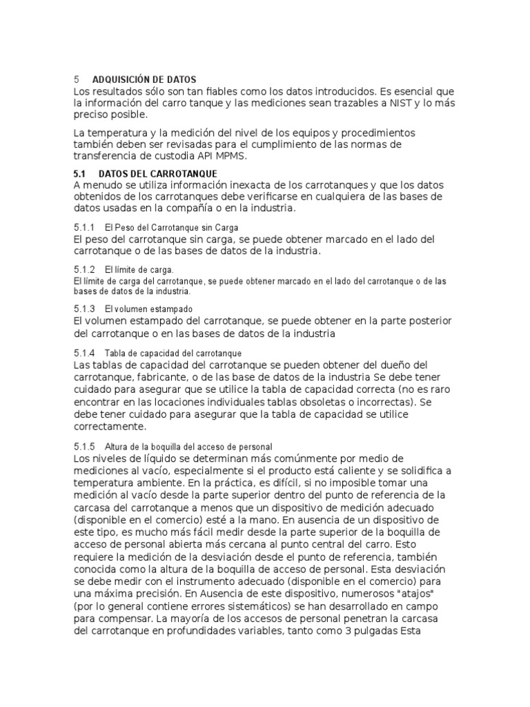 Resumen API MPMS Chapter 12.1.2 | PDF | Densidad | Líquidos