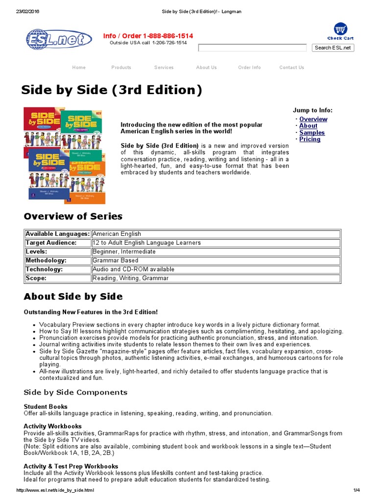 Side by Side (3rd Edition) ! - Longman | PDF | Books | English Language