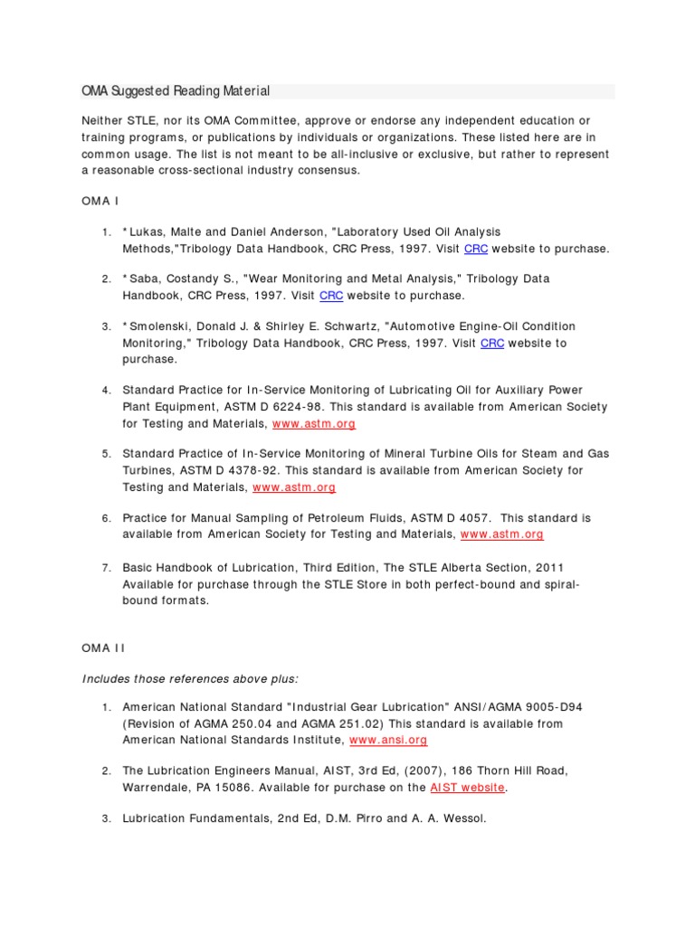 Certified Oil Monitoring Analyst | PDF | Petroleum | Industries