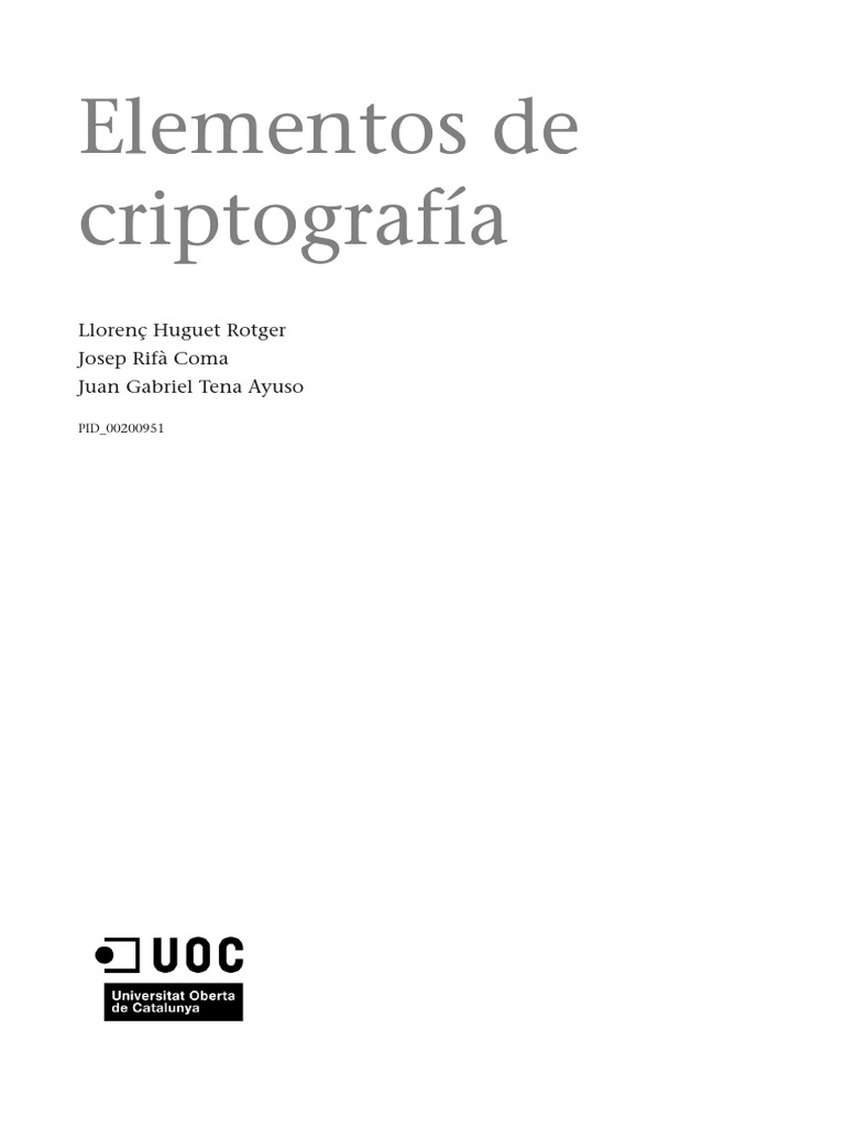 Criptografia Avanzada (Modulo 2) | PDF | Criptografía | Criptoanálisis