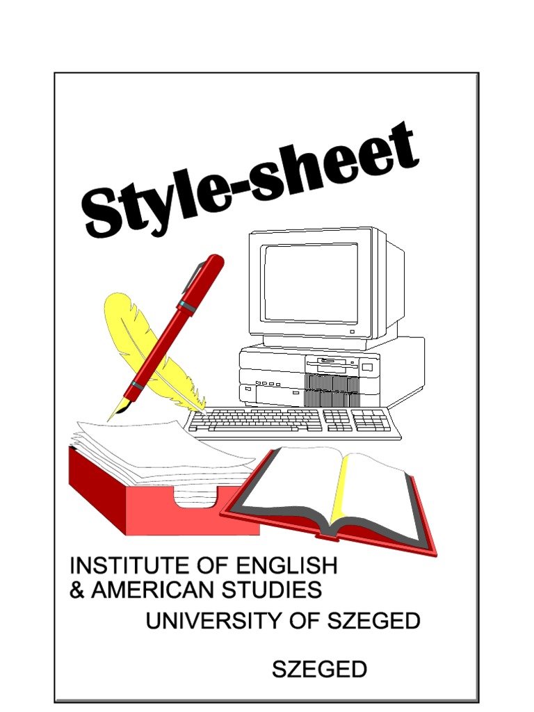 Style Sheet, IEAS, 2008 | PDF | Citation | Thesis