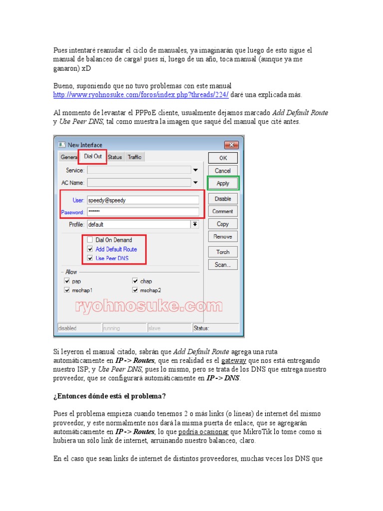 Configurar MikroTik en Modo PPPoE-Client para Router Modo Bridge 2 ...