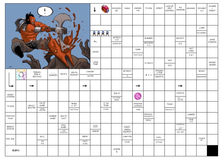 Dota 2 Crossword Puzzle by Ebbermix | PDF | Games & Activities ...