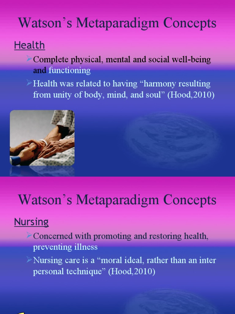 Watson's Metaparadigm Concepts | PDF | Wellness