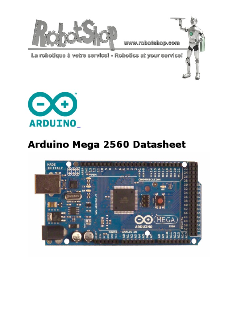 Arduino Mega 2560 Data Sheet | PDF | Arduino | Electrical Engineering