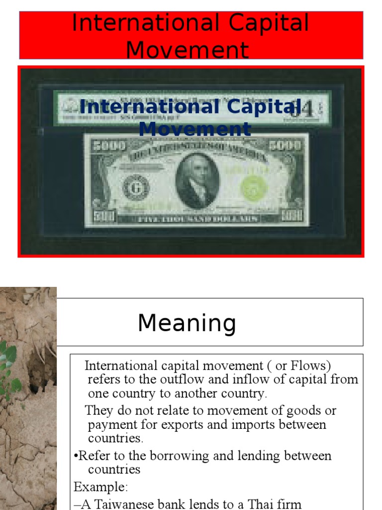 International Capital Movement | PDF | Financial Capital | Loans