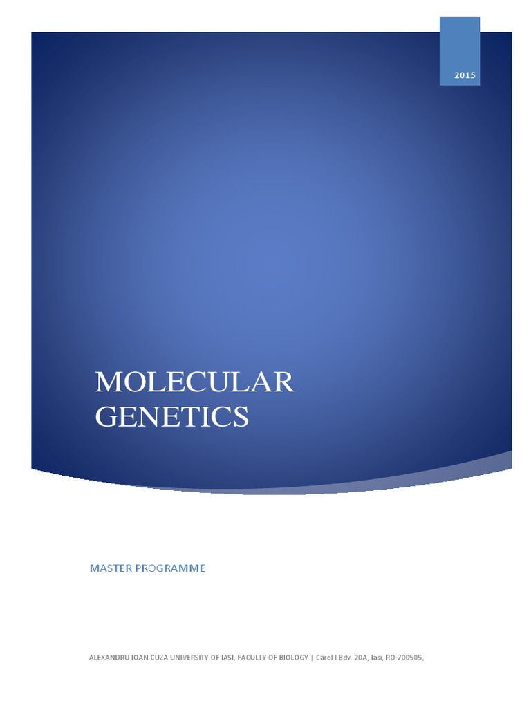 Master Genetics | PDF | Life Sciences | Biology