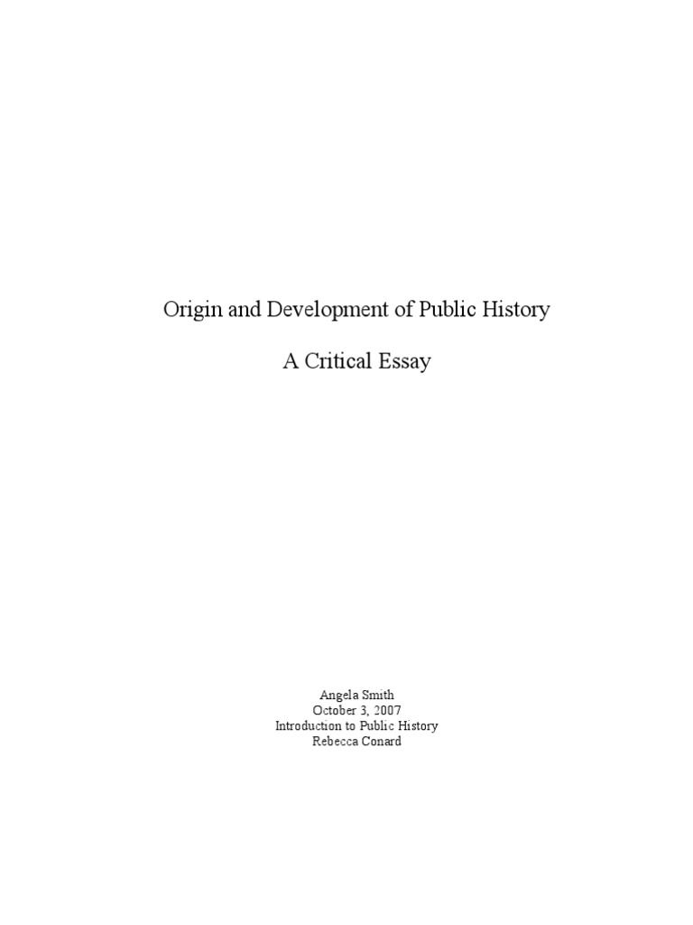 Evolution of Public History Practices | PDF | Historian | Employment