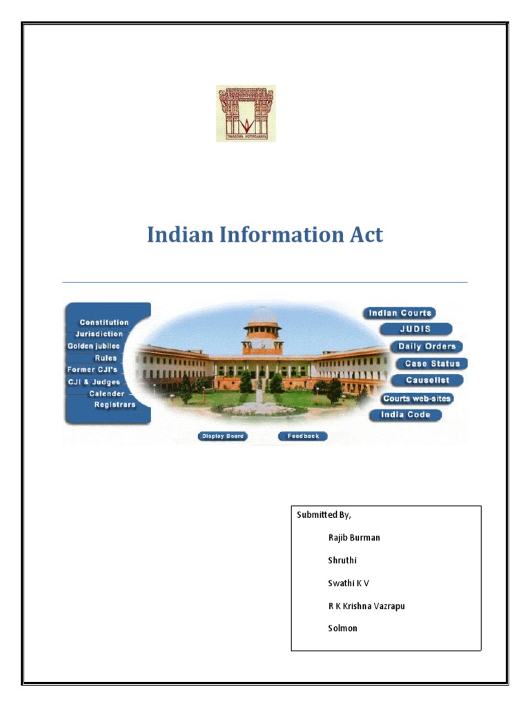 Information Techonology Act | PDF | Security | Computer Security