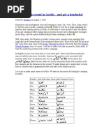 Arabic Numbers 1 to 100 Guide | PDF